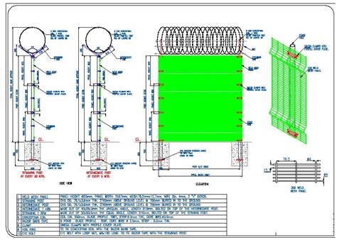 High Security Welded Mesh Fencing Panels Gates Toppings