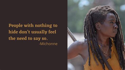 Walking Dead Michonne Quotes How Will Michonne Leave The Walking