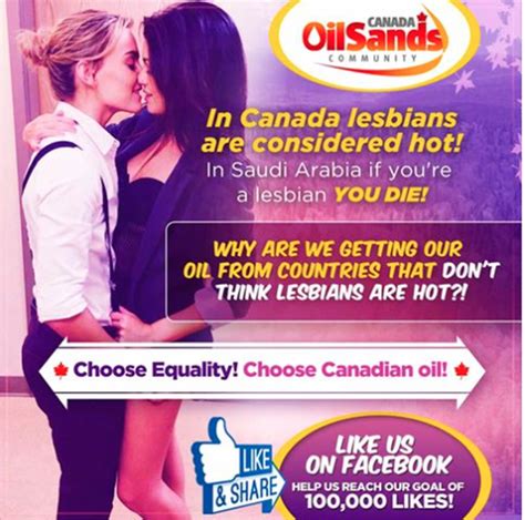 Hot Lesbians Ad Bashing Saudi Oil Backfires On Canadian Oilsands