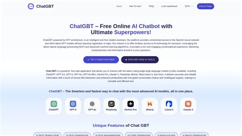 ChatGBT: Kostenloser AI-Chatbot powered by GPT-Modellen | Creati.ai