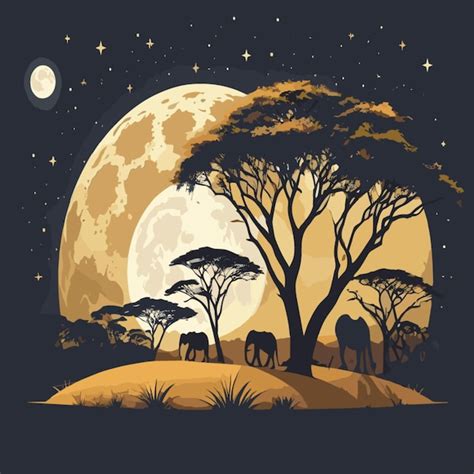 Premium Vector Savannah Vector