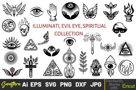 Illuminati Symbol All Seeing Eye Svg Evil Eye Minimalist Tattoo