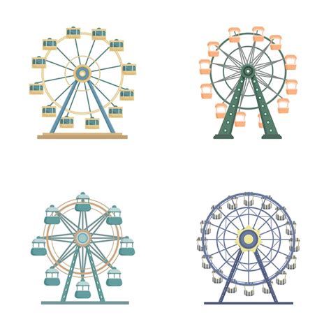 대관람차 일러스트 이미지 Freepik에서 무료 다운로드