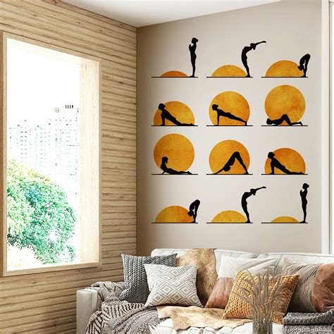Yoga Sun Mural Serene Inspiration