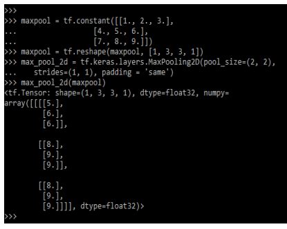 Keras MaxPooling D Calculating The Largest Or Maximum Value