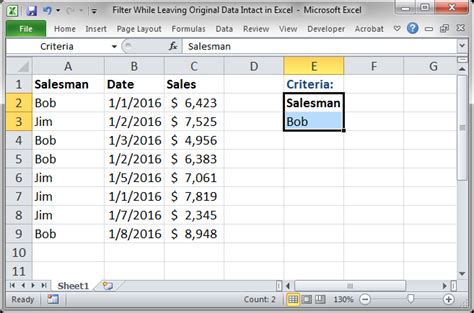 Filter While Leaving Original Data Intact In Excel TeachExcel