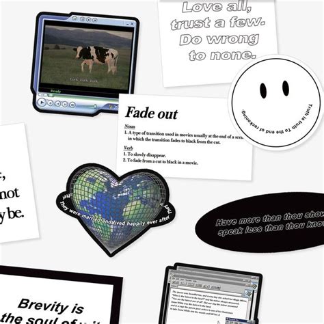 인더모아 레트로 타이포 스티커팩 위시버킷