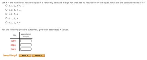 Solved Let X The Number Of Nonzero Digits In A Randomly
