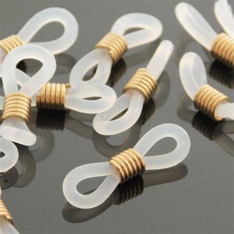 Spectacle Holder Ends Gold Rubber Loop End For Glasses Crafts Ireland