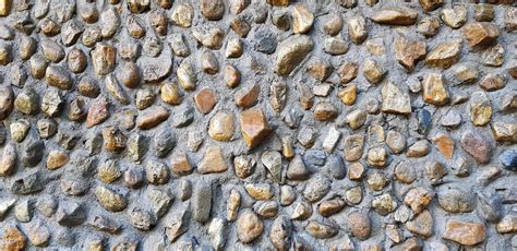 Gravel Stone Or Hard Rock Pattern Wall For Background Exterior Structure Design In Loft Style