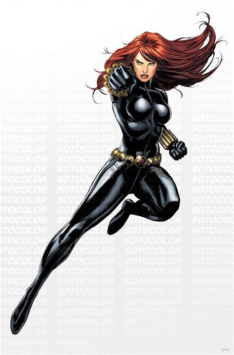 Black Widow Comic Art Black Widow Marvel Pose Black Widow Superhero