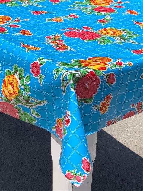 Numeric Wide Inlay Vintage Oilcloth Tablecloths Hand In Prophet Distinguish