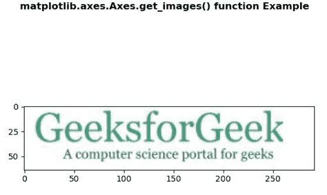 Python 中的 Matplotlib Axes Axes Get Images 【布客】geeksforgeeks