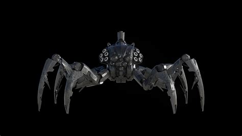 Hexapod Spider Bot 3d Model Cgtrader