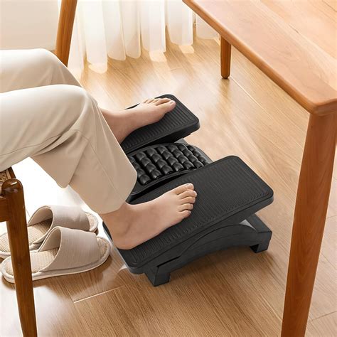 Akozlin Footrest Under Desk Massage Foot Rest With 2 Separate Foot