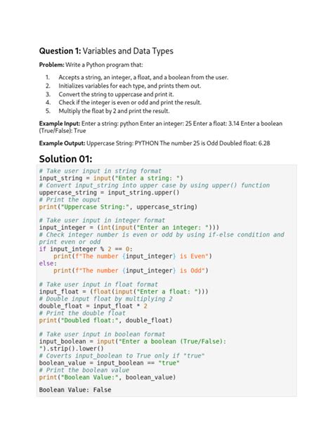 Python Programming Assignment 02 Pdf Boolean Data Type Control Flow