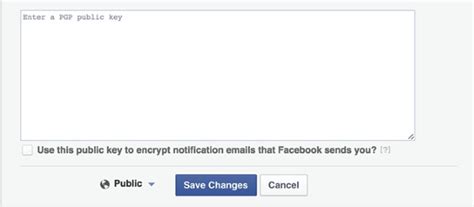 Facebook Testing Openpgp Public Keys For Notification Emails