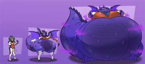 Rule 34 Big Breasts Blueberry Inflation Breasts Cleavage Female Huge Breasts Inflation Panavia