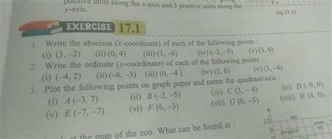 Y Axisunits Along The X Axis And 3 Positive Units Along Theexercise 17