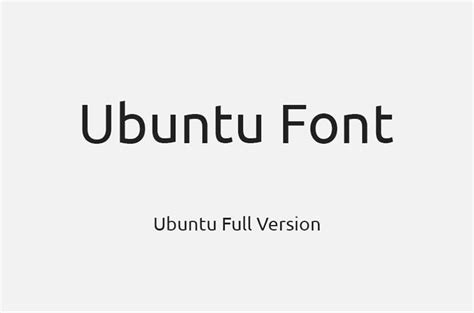 Ubuntu Font Dafonthub