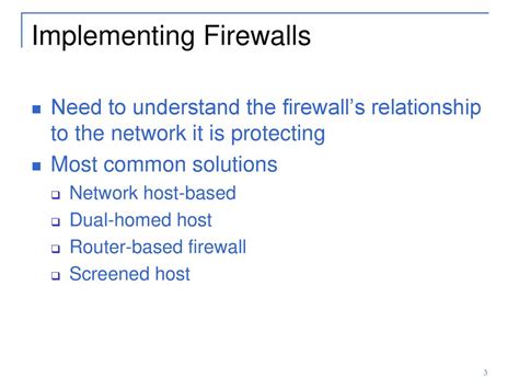 Implementing Firewalls Ppt Download