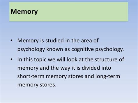 mod 3 memory introduction