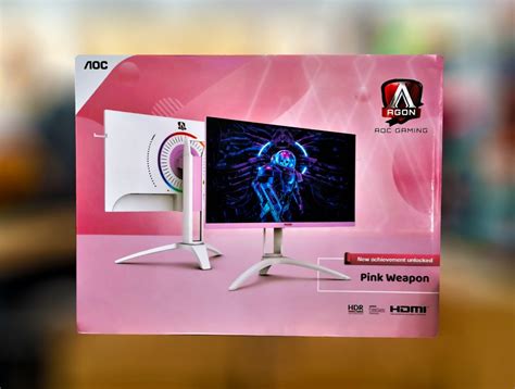 AOC AGON AG273FXR 27 IPS 144HZ 1920X1080 FREESYNC GAMING MONITOR WHITE PINK Computers Tech