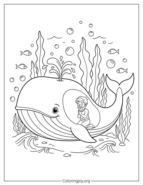20 Jonah And Whale Coloring Pages Free Pdfs Printable