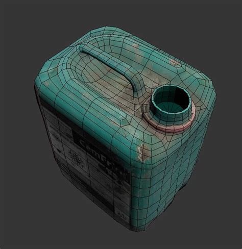 Construction Bottle Low Poly 3d Model 6 Unknown 3ds Stl Max Fbx Obj Free3d
