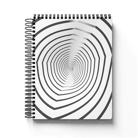 Premium Ai Image Illustration Of Empty Spiral Notebook Isolated On White Background