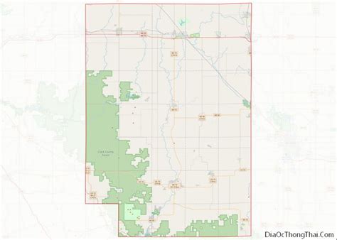 Map Of Clark County Wisconsin