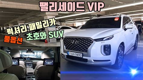 판매완료 럭셔리 패밀리카 차박대장 초호와suv 펠리세이드 캘리그래피 Vip를 소개합니다 Youtube