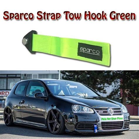 Jdm Sparco Car Towing Ropes Styling Tow Hook Strap Strength Universal