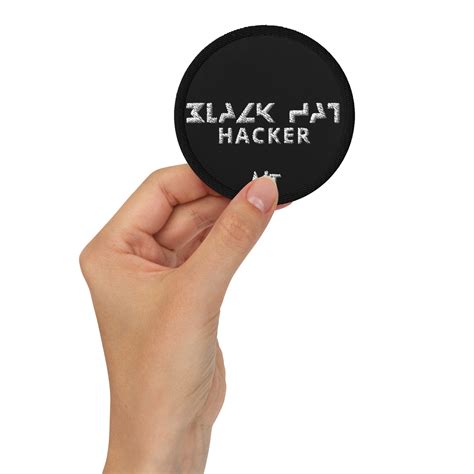 Black Hat Hacker V18 Embroidered Patches Myhackertech