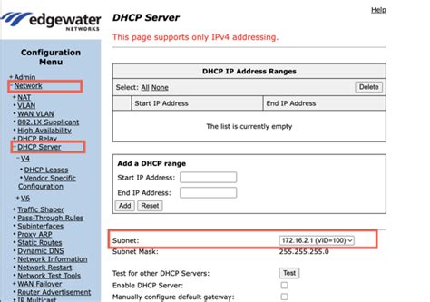 Edgemarc Configuring Vlan