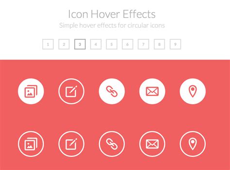 simple icon hover effects with css transitions and animations simple