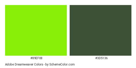 Adobe Dreamweaver Color Scheme Brand And Logo