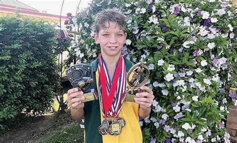 Three Athletes Bring Home Four Medals From State Athletics The Courier Mail