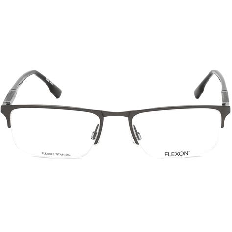Flexon Mens Gunmetal Square Eyeglass Frames E101603353 883900202305 Eyeglasses Jomashop