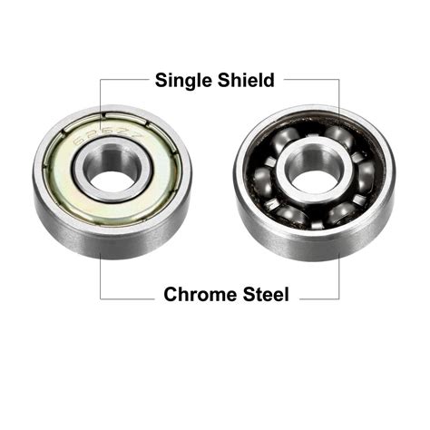 Deep Groove Ball Bearing 626z Single Shield 6mm X 19mm X 6mm Chrome