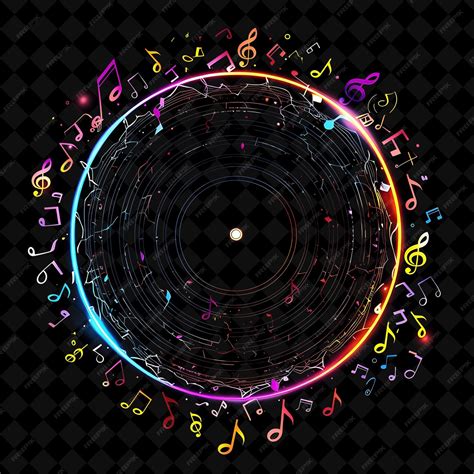 Premium Psd Retro Vinyl Record Arcane Frame With Vinyl Records And