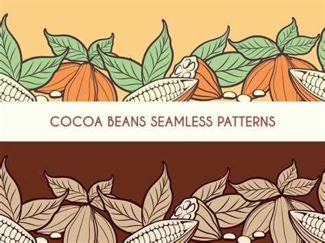 cocoa beans seamless patterns seamless patterns cocoa pattern