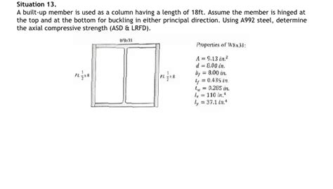 Situation A Built Up Member Is Used As A StudyX