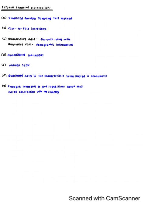 Tutorial Sampling Distribution Accounting Tutorial Sampling Distribution A Stratified