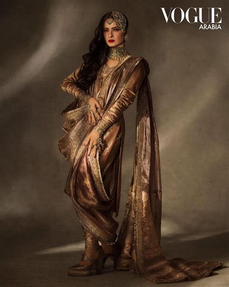 Bollywoods Icon Rekha Wows Fans With Her First Ever Vogue Cover
