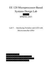 Lab Interfacing Switches And LED With Microcontroller GPIO Course Hero