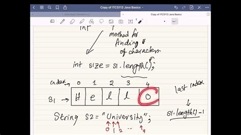 Lecture 19 Chapter 2 Strings Part 2 Itcs113 Youtube
