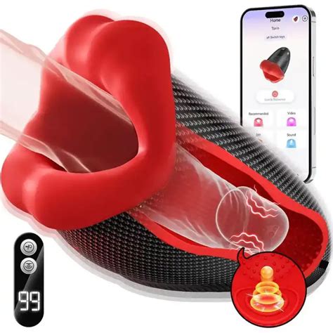 Cedric 9 Tapping And Vibrating App Control Lcd 360° Wrapped Male Sex