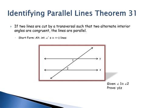 PPT Section Proving That Lines Are Parallel PowerPoint Presentation ID