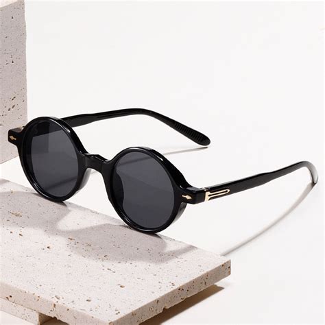 Yooske Small Round Sunglasses For Women Retro Trending Punk Sunglass
